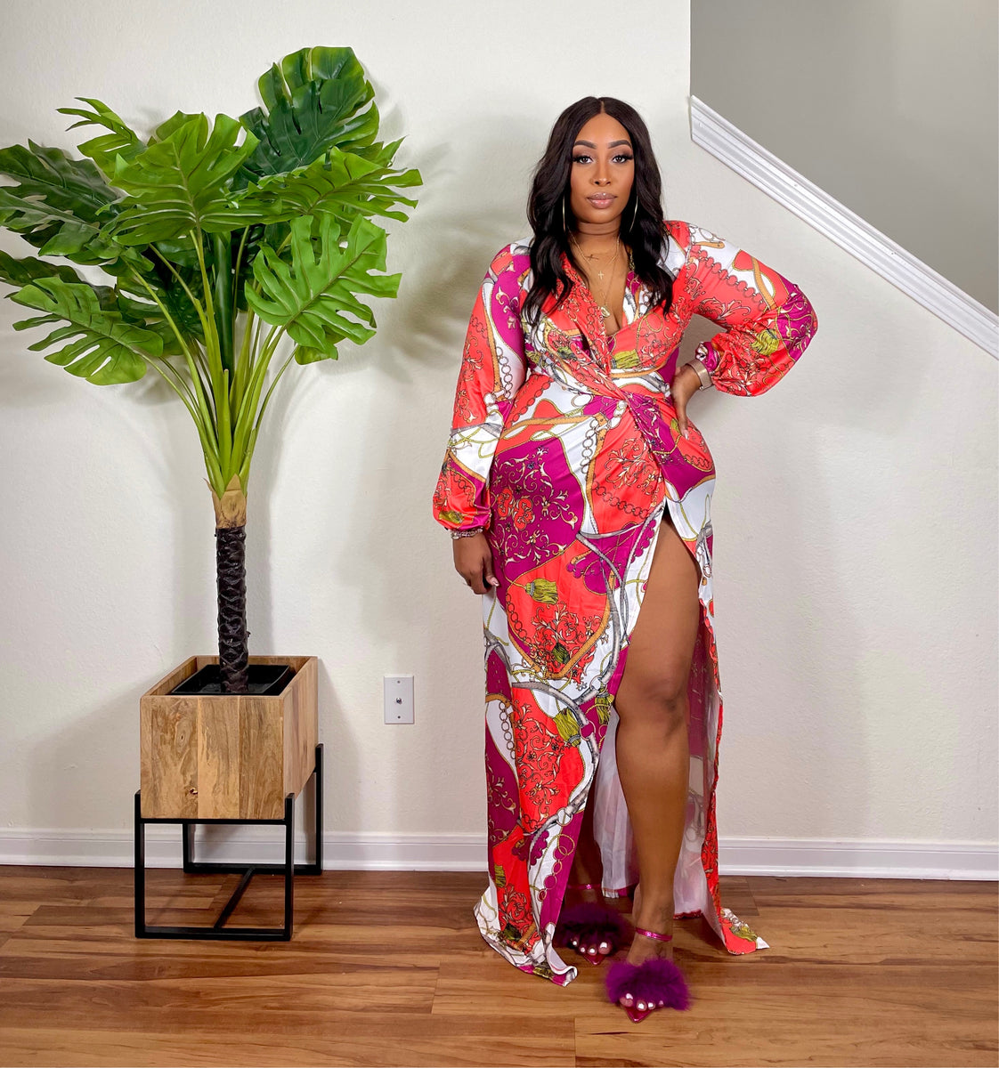 Versace Nights Dress – She Got Curves Fashion